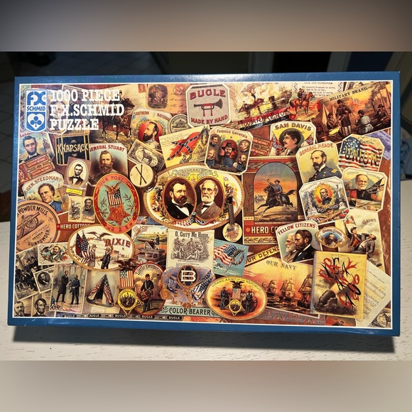 Other | 1994 Civil War Blue And Gray North South 100 Piece Puzzle Fx ...